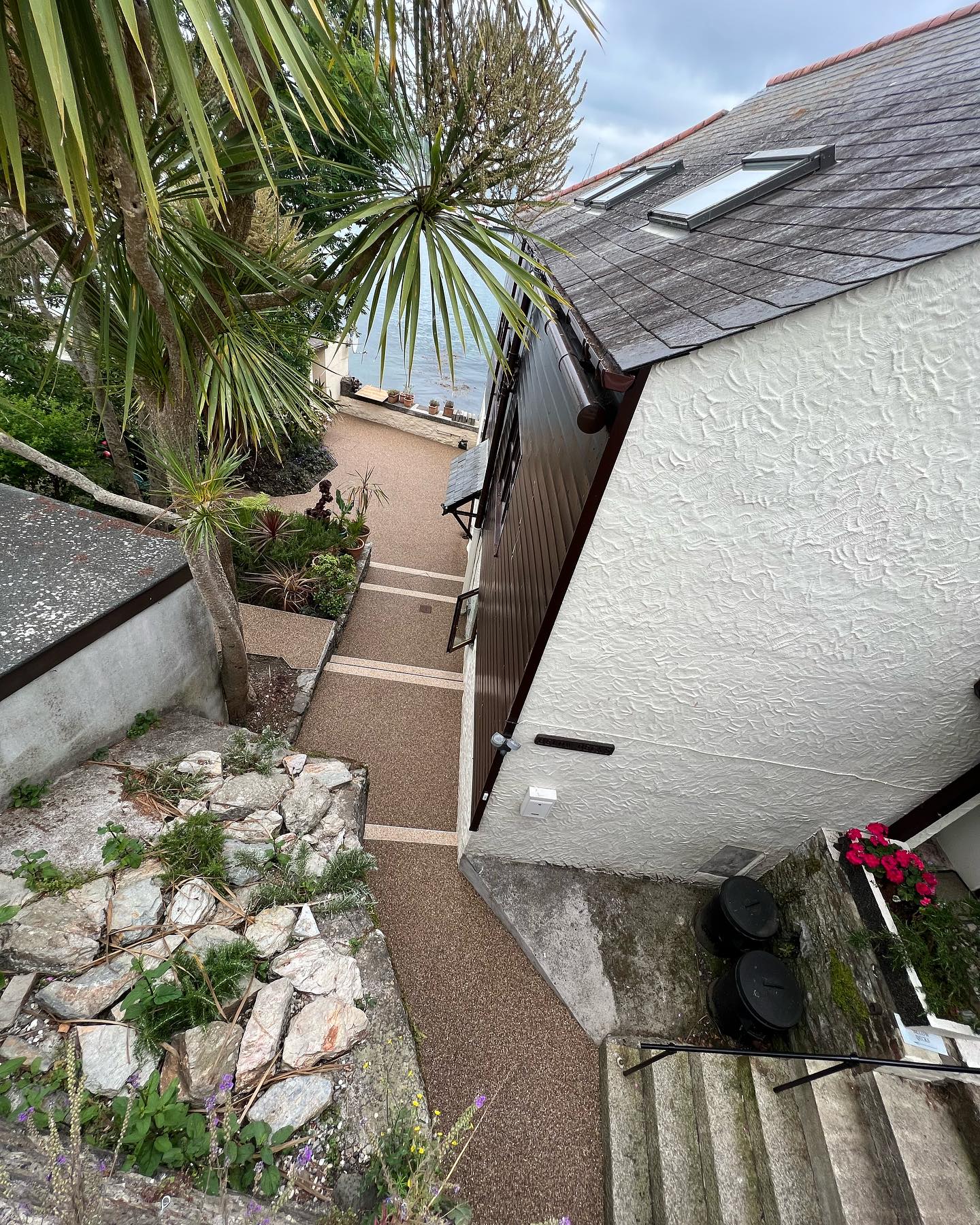 Resin Surfaced Courtyard Renovation in Falmouth